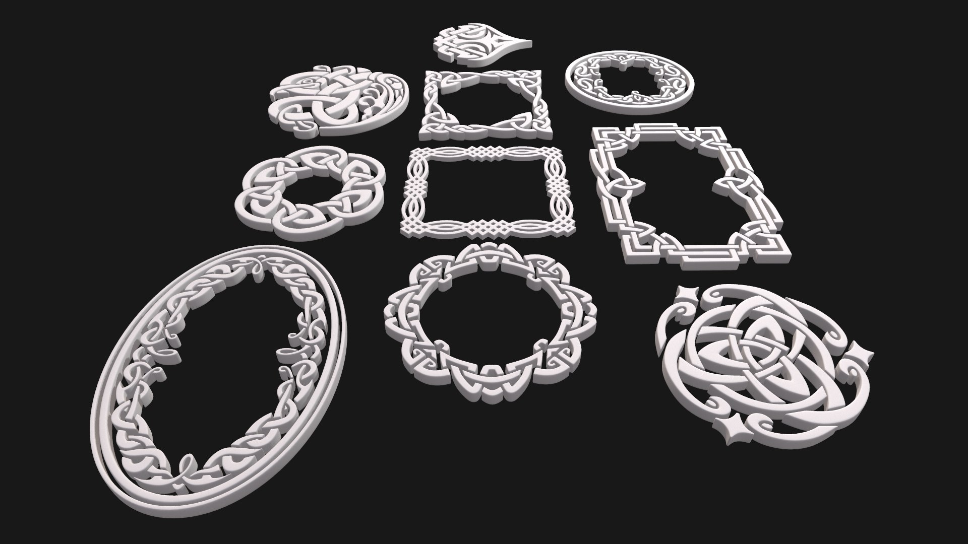 3D Celtic Ornament Model - TurboSquid 2018325