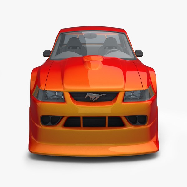 3D модель Мультипликационный автомобиль - Ford Mustang R2000 ...