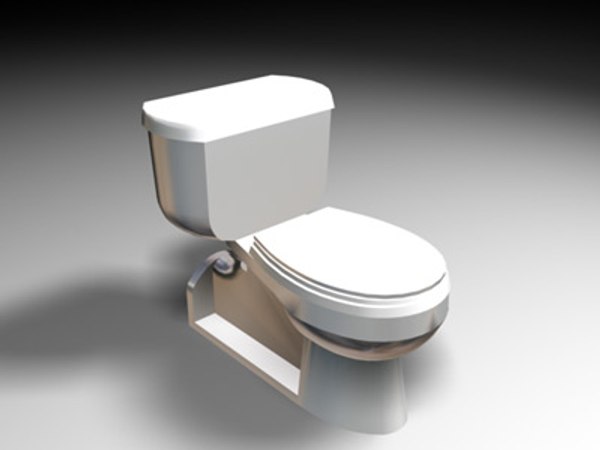 3d toilet model
