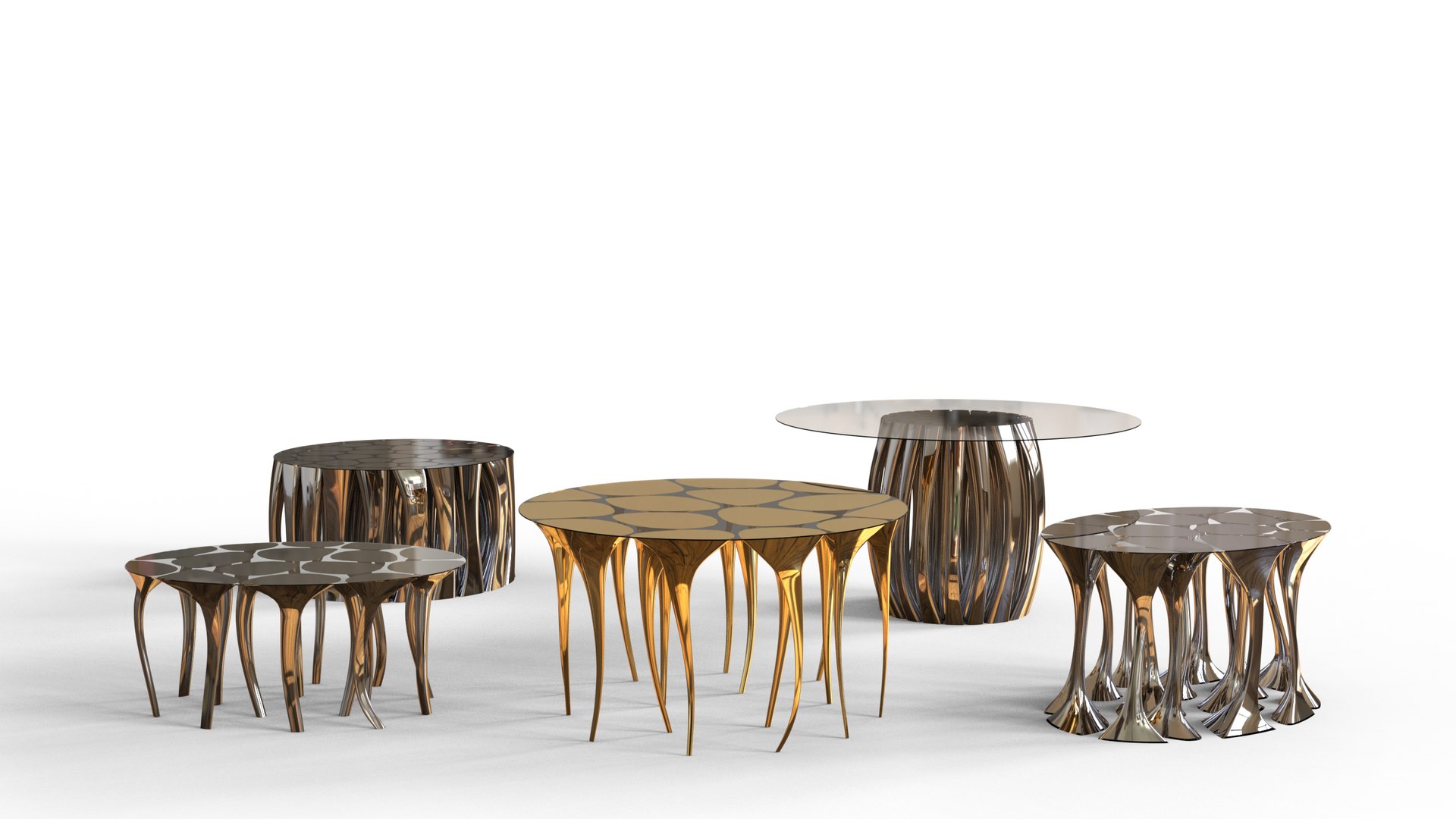 3D Model Coffe Table Design Pack - KATAGMA - TurboSquid 2044273