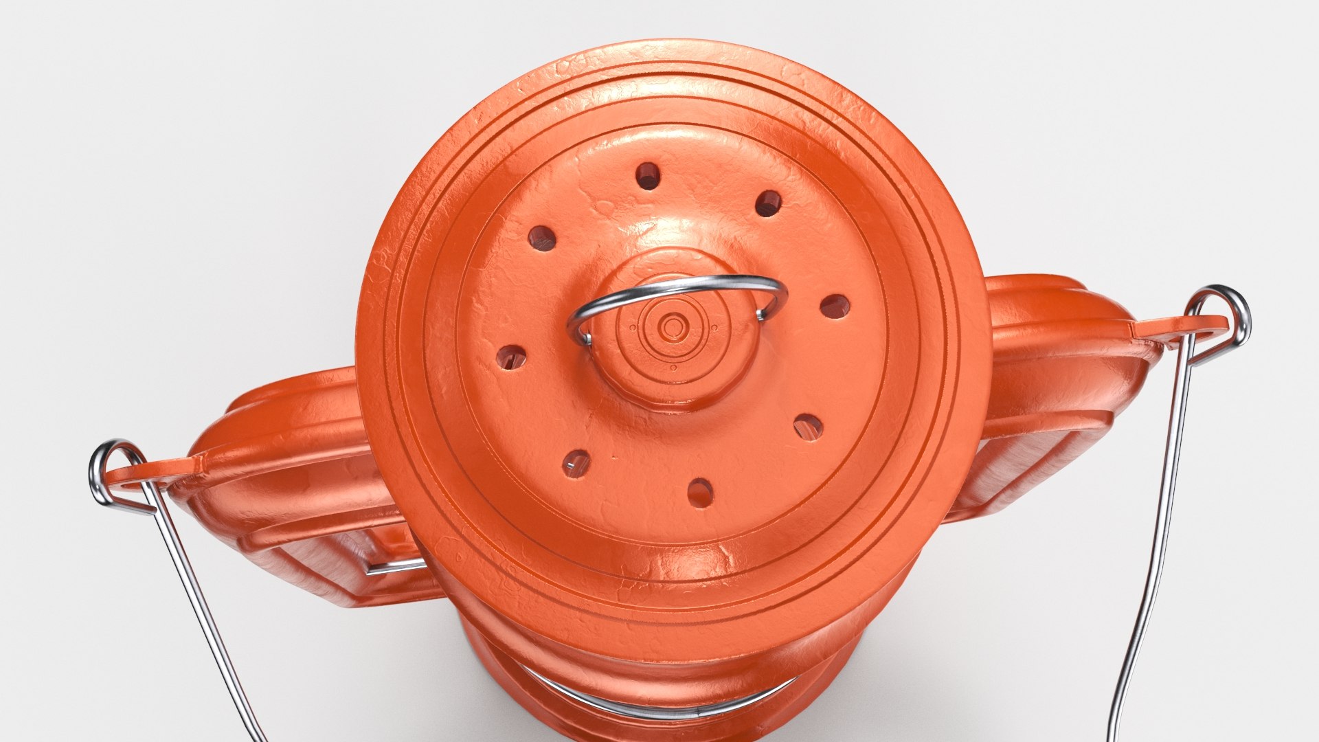 Oil Lamp Orange - PBR 3D model - TurboSquid 2155680