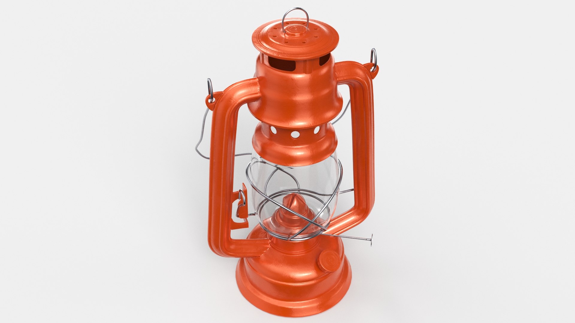 Oil Lamp Orange - PBR 3D model - TurboSquid 2155680
