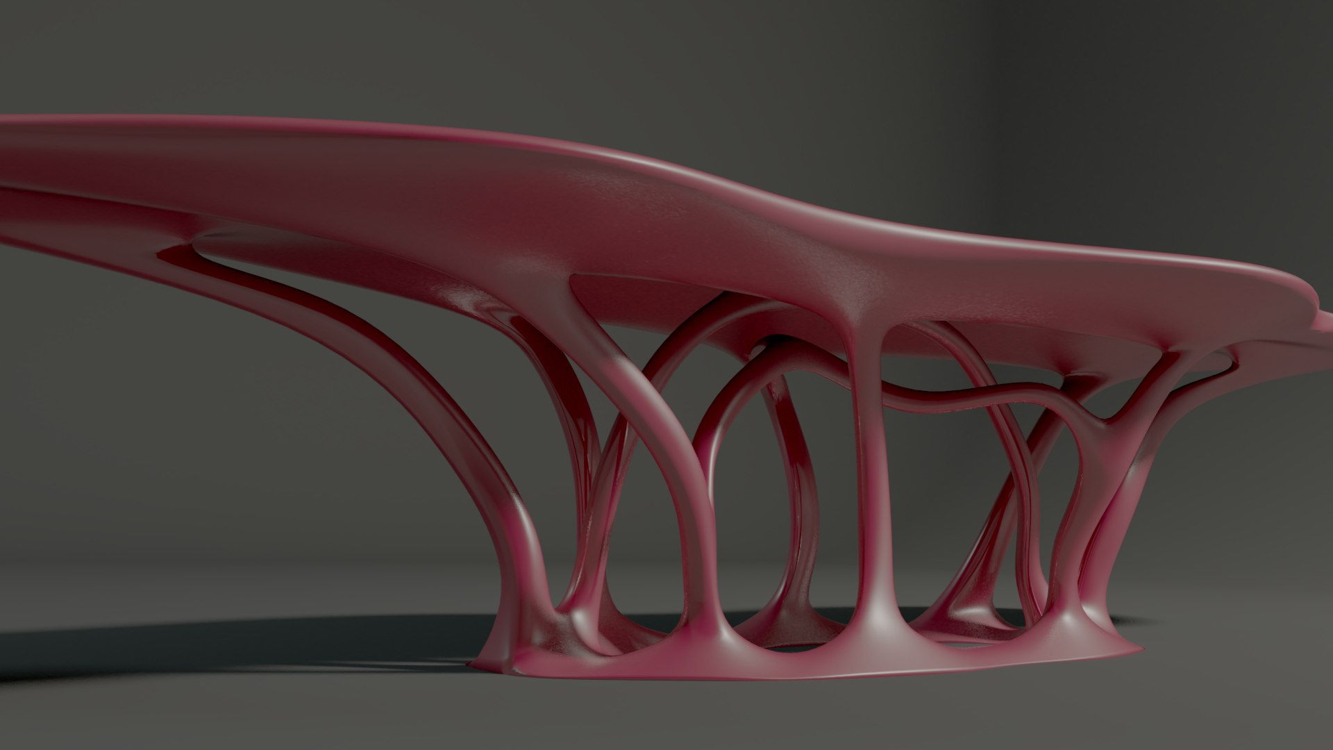 3D Curved Table Model - TurboSquid 1293835