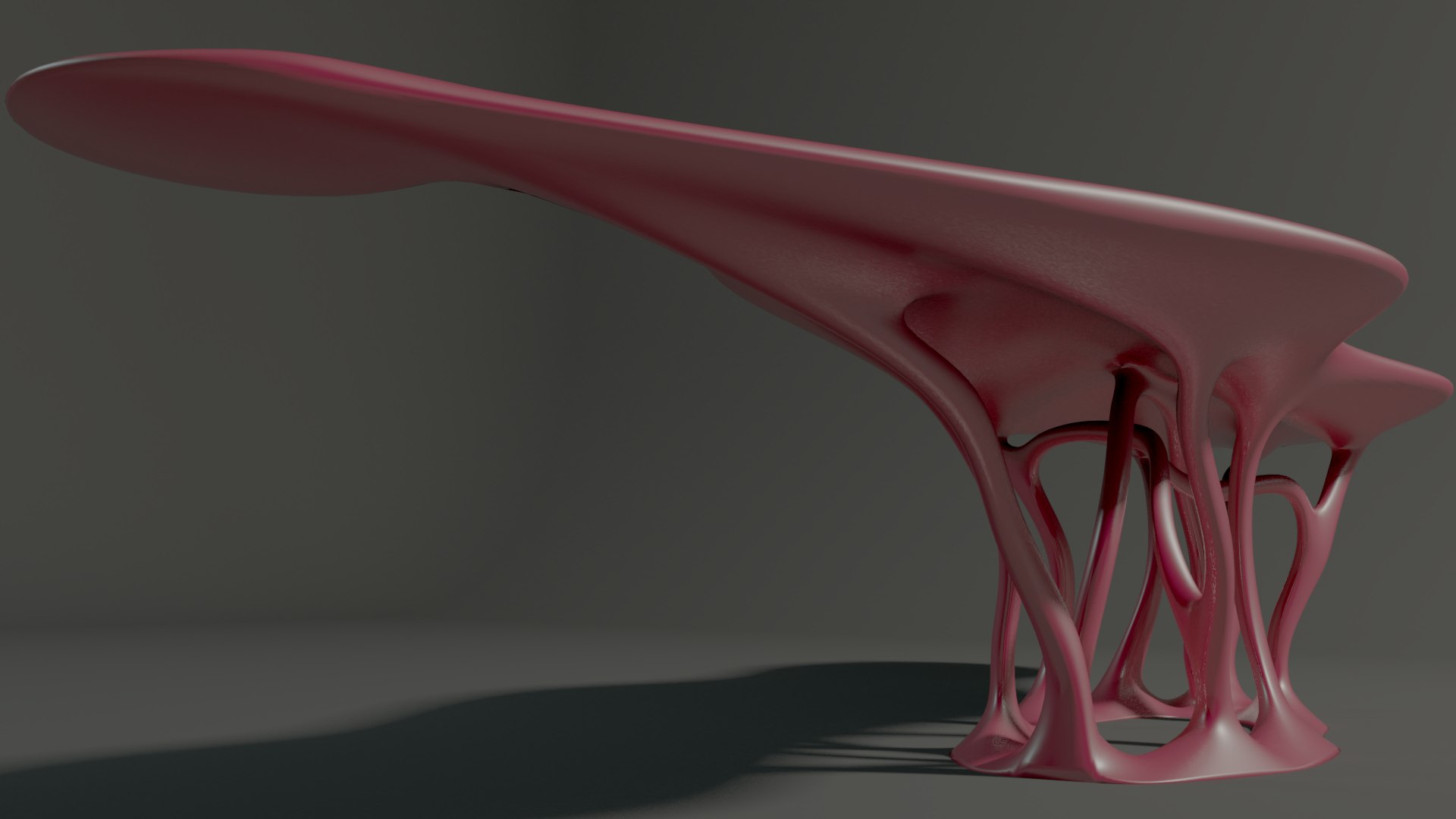 3D Curved Table Model - TurboSquid 1293835