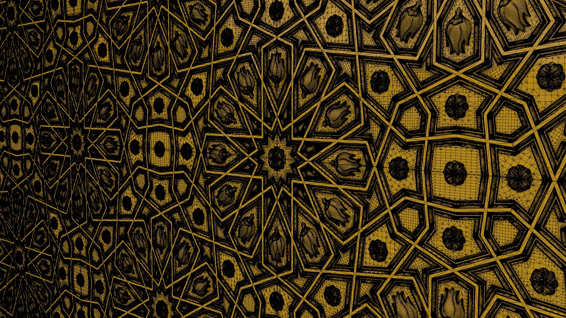 Luxury Ottoman Wall Panel Model - TurboSquid 2271207