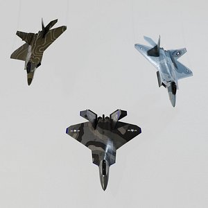 Lockheed Martin F-22 Raptor Blender Models for Download | TurboSquid