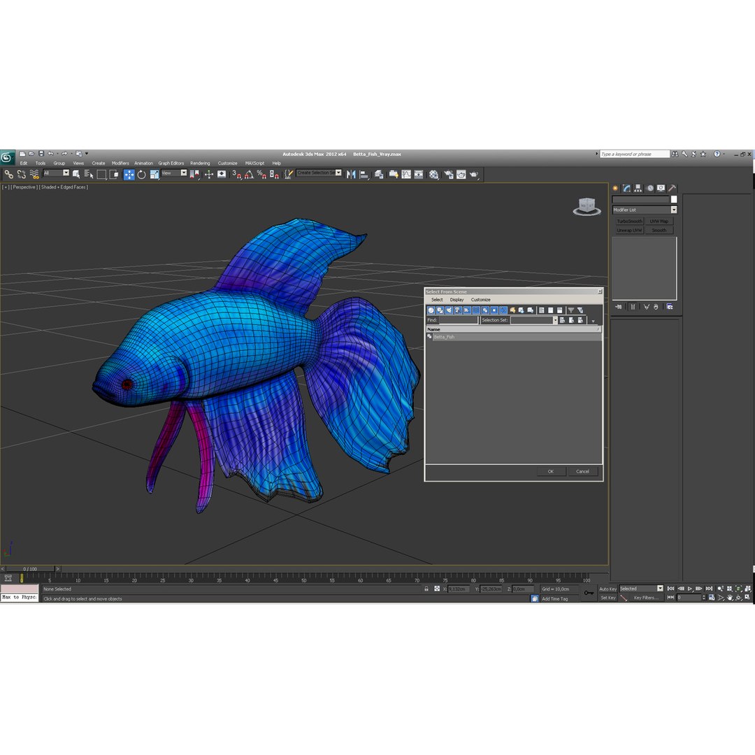3ds max betta fish