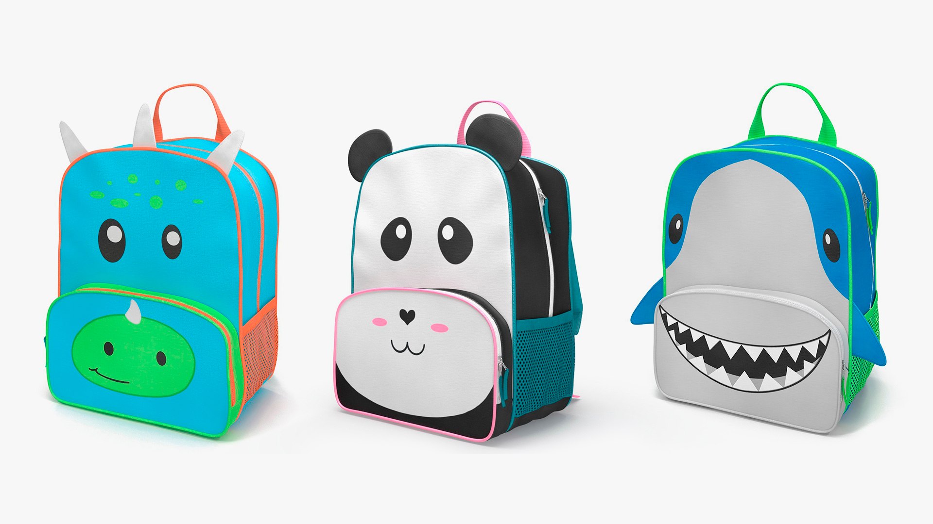 3D Kids Backpacks Collection Model - TurboSquid 2248774
