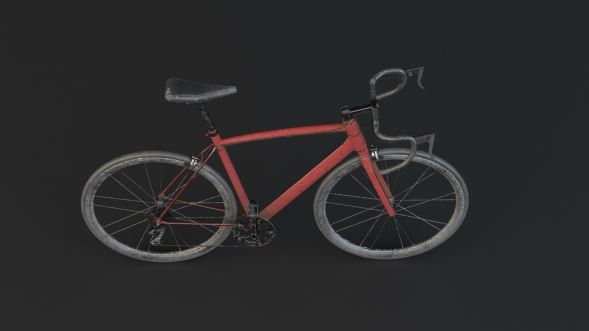 Old Generic Road Bicycle Model - TurboSquid 2087095