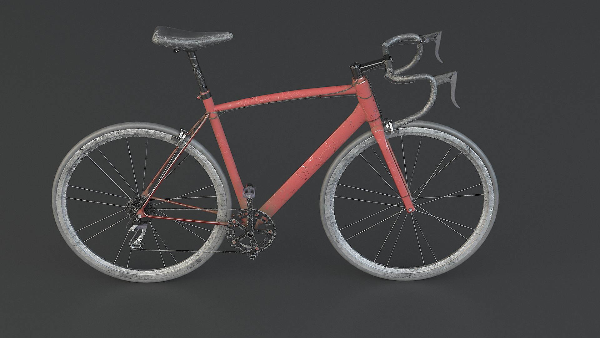 Old Generic Road Bicycle Model - TurboSquid 2087095