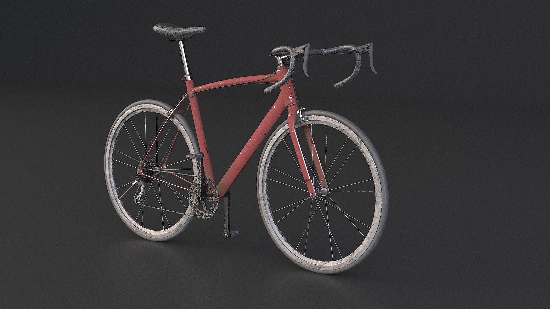 Old Generic Road Bicycle Model - TurboSquid 2087095