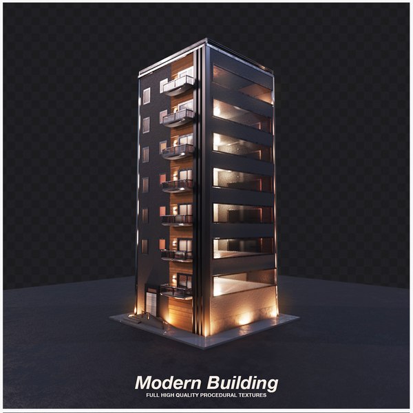 3D Modern Building model - TurboSquid 1852880