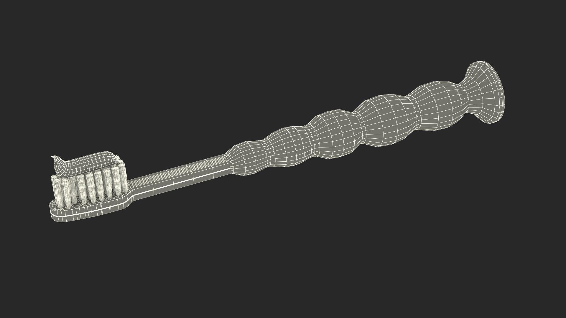 3D Children Toothbrush With Toothpaste Model - TurboSquid 2350495