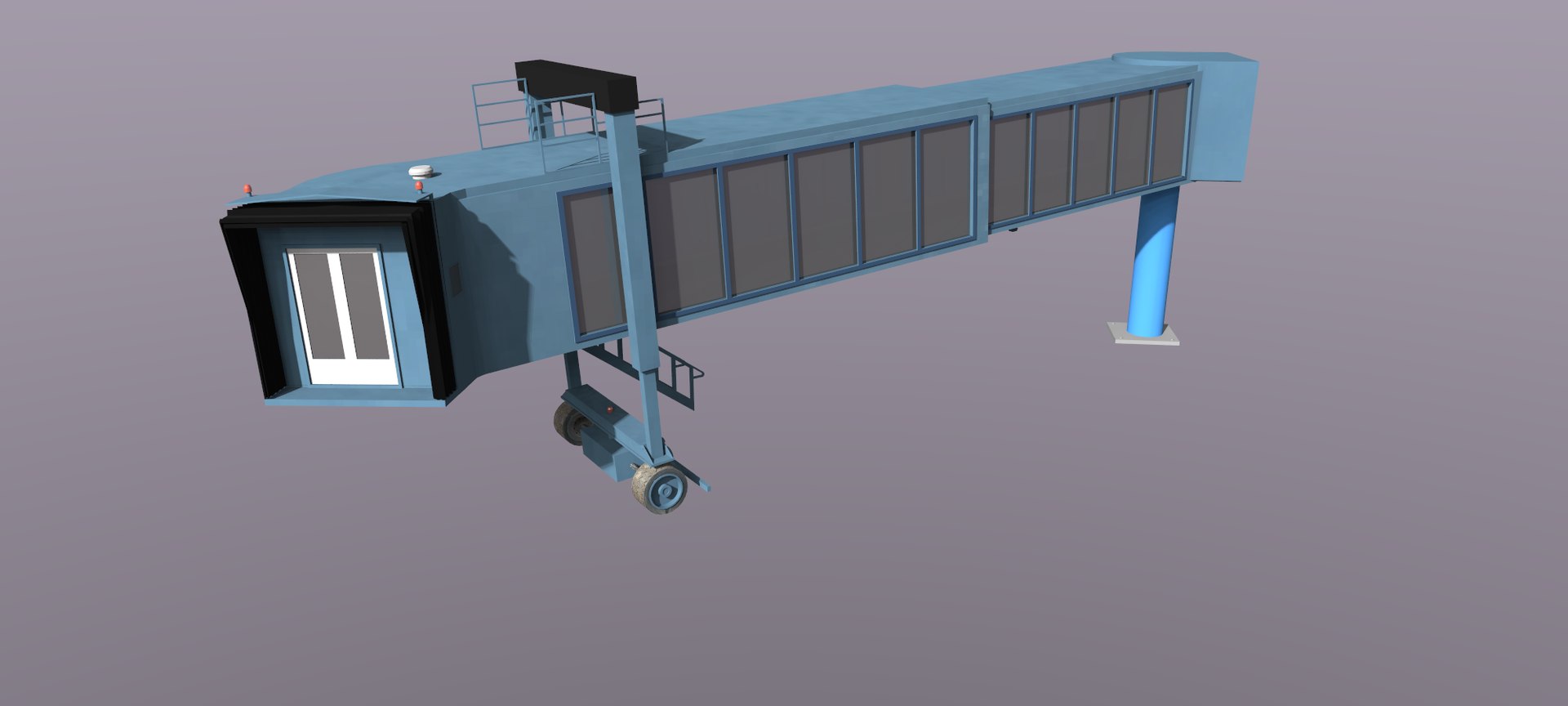 3ds Max Airport Terminal Jetway