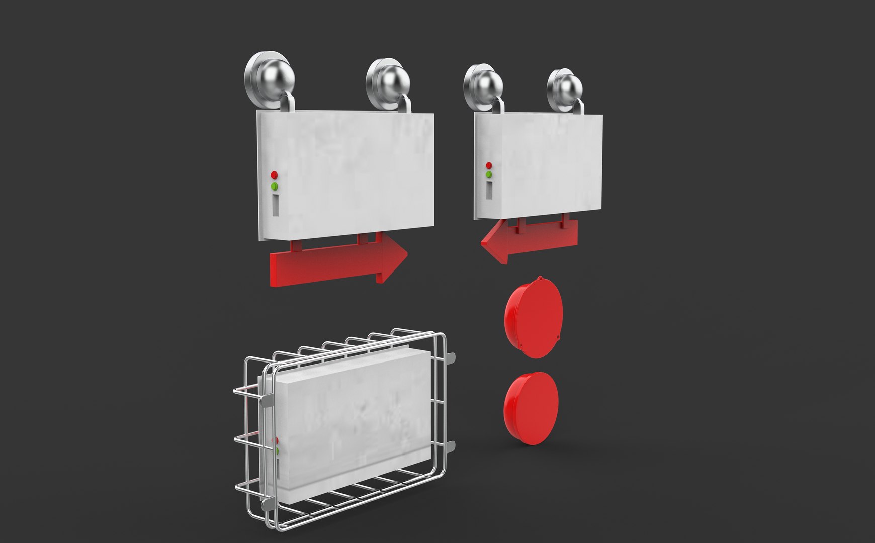 Exit Sign 3D Model - TurboSquid 2419190