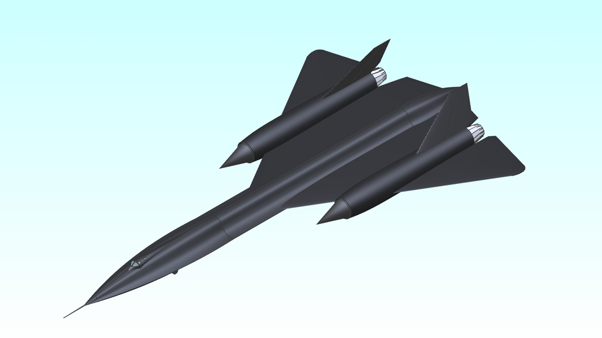 modelo 3d SR-71 Recon Aircraft modelo de ensamblaje sólido - TurboSquid ...