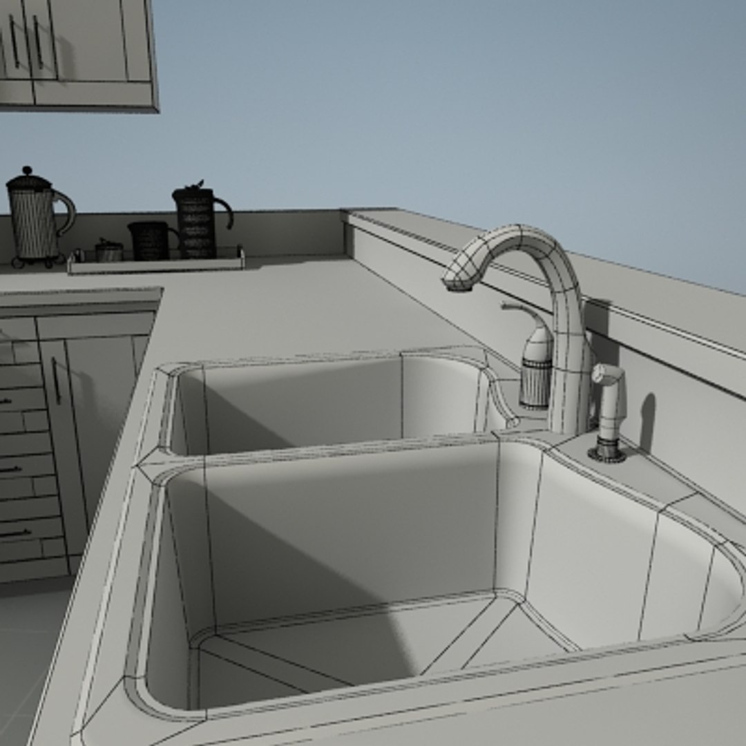 3d Kitchen Set Model