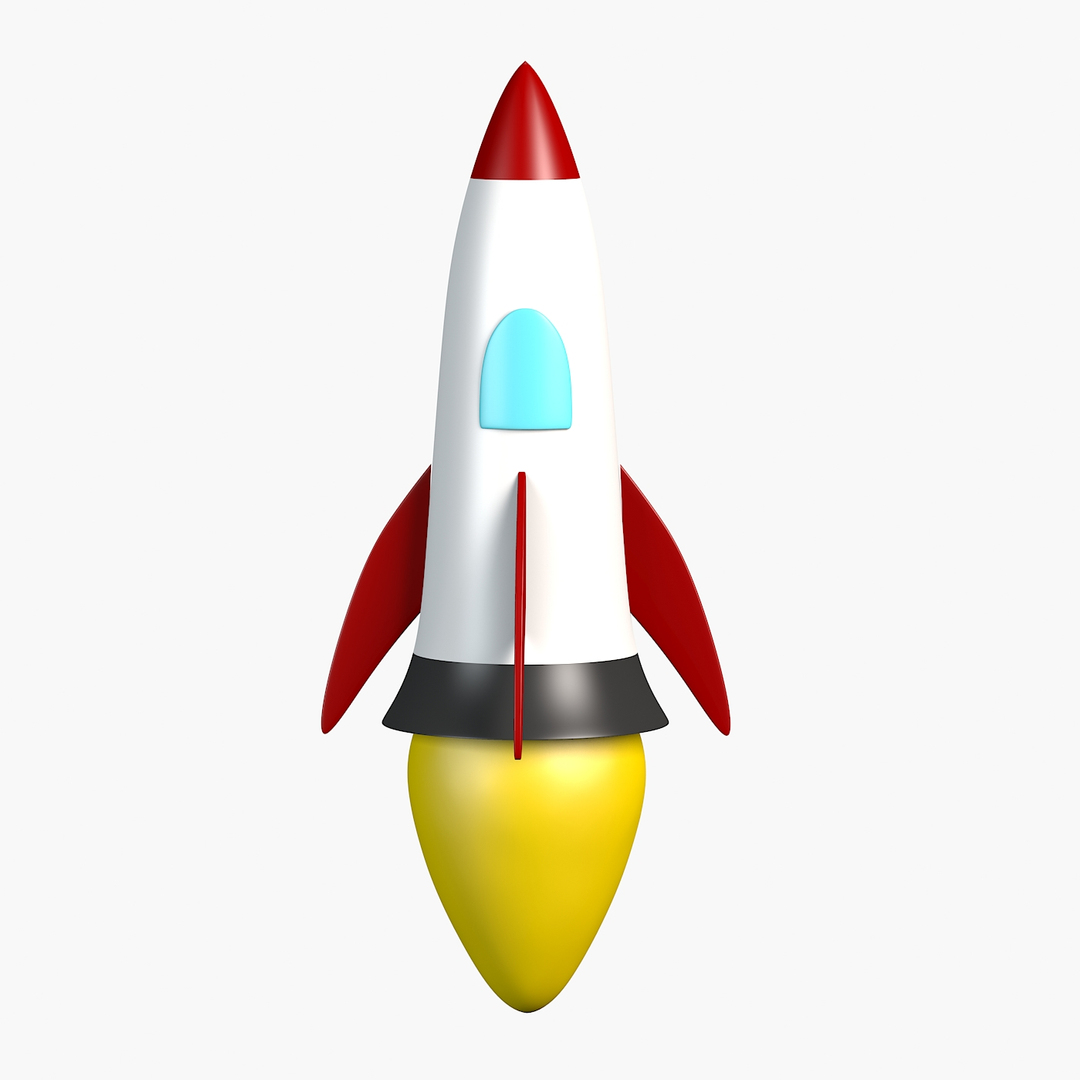 Cartoon Rocket Toon Model - TurboSquid 1169514