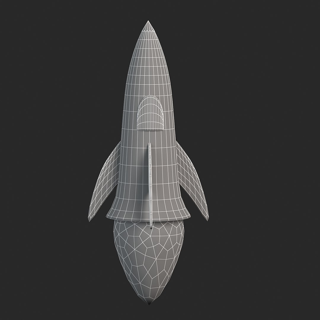 Cartoon Rocket Toon Model - TurboSquid 1169514