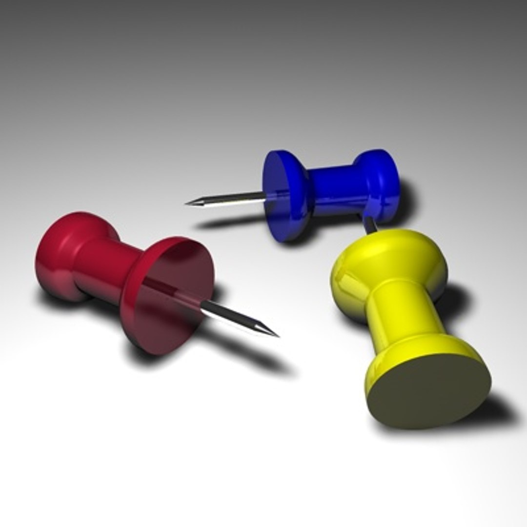 Thumb Tack 3d C4d