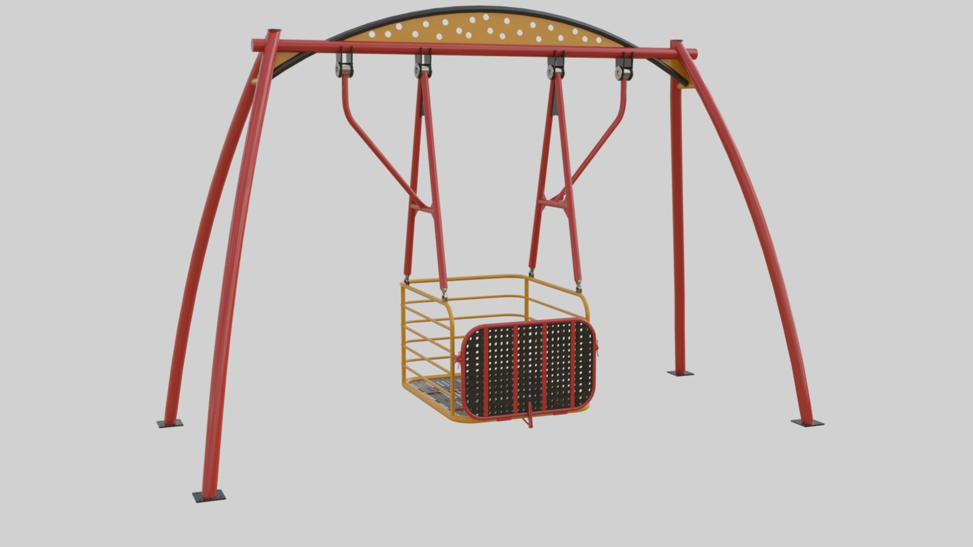 Playground Handicapped Chair Swing - 01 3D - TurboSquid 2026712