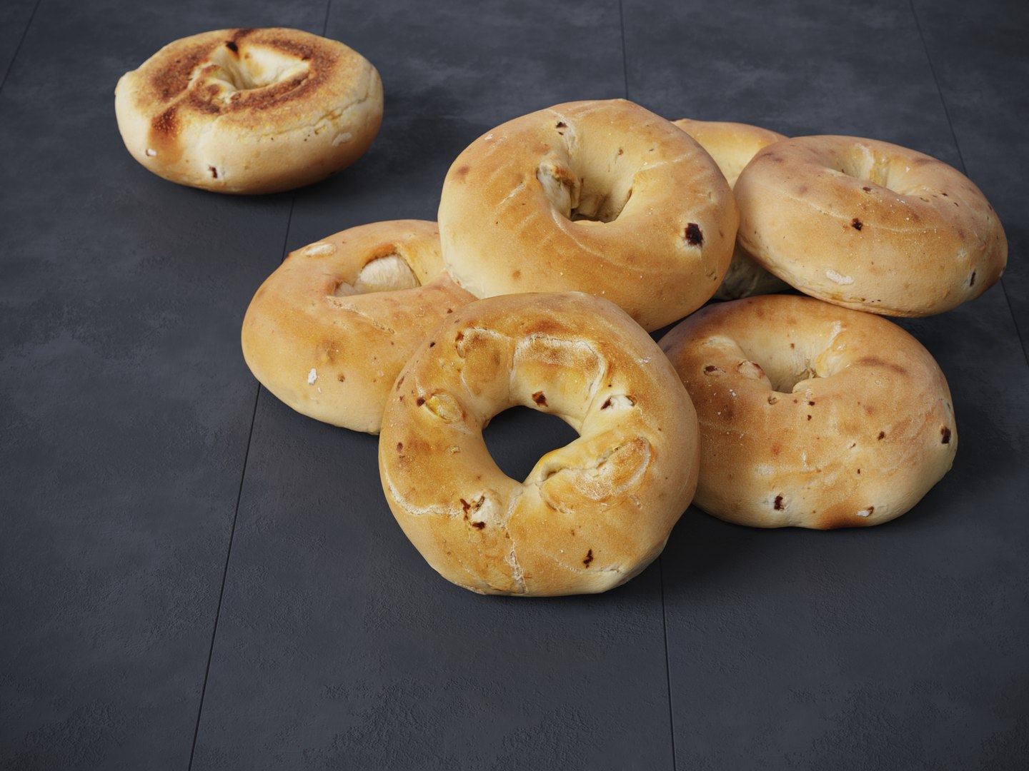 Bagel Plain 3D Model - TurboSquid 2094032