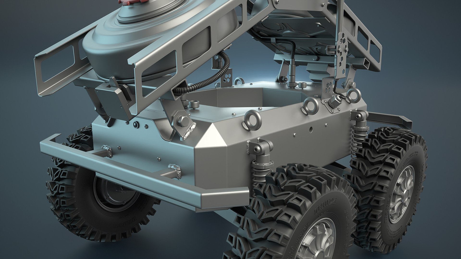 Ratel-S Land Drone High-Poly Model - TurboSquid 2412277