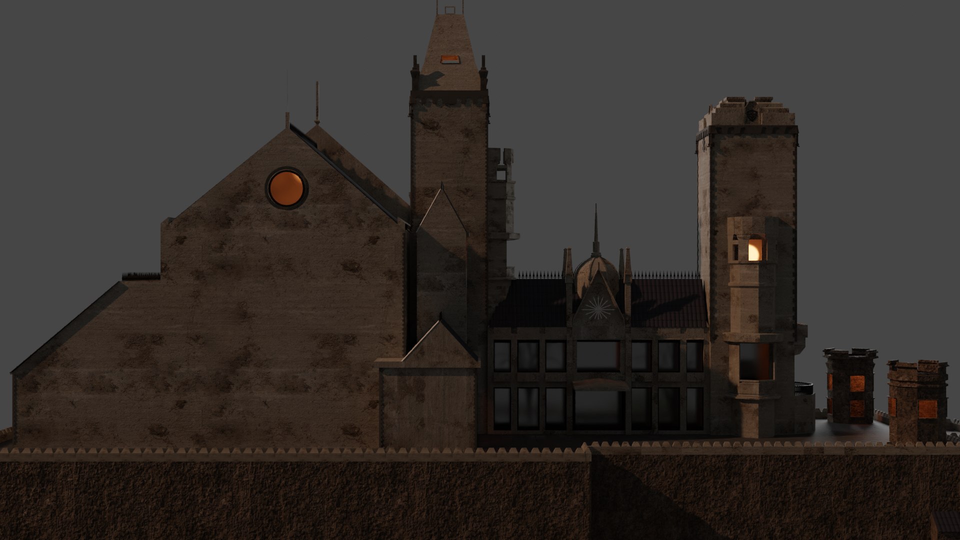 3D Model Castle Trees Terrain - TurboSquid 1696476