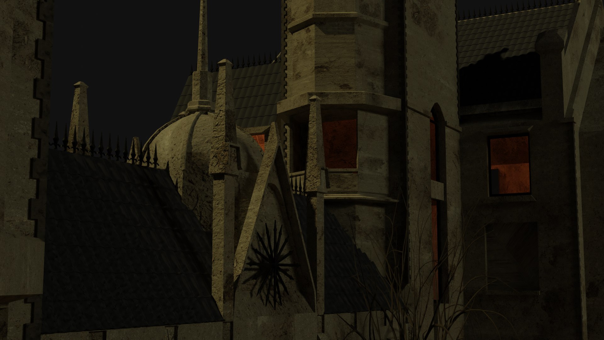 3D Model Castle Trees Terrain - TurboSquid 1696476