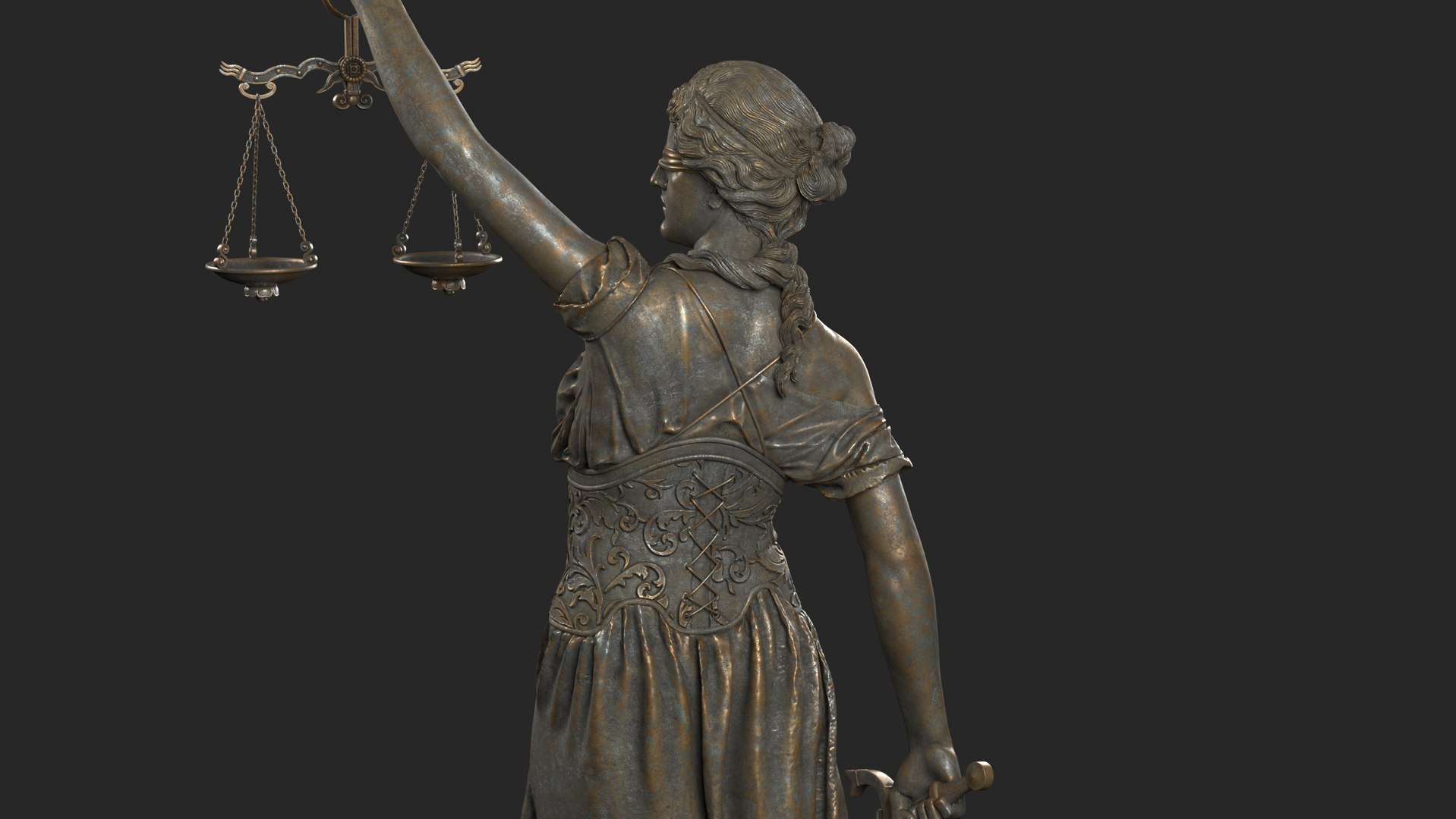 Lady justice model - TurboSquid 1340591