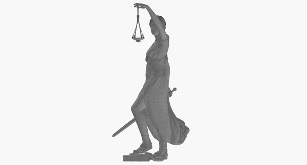 Lady justice model - TurboSquid 1340591