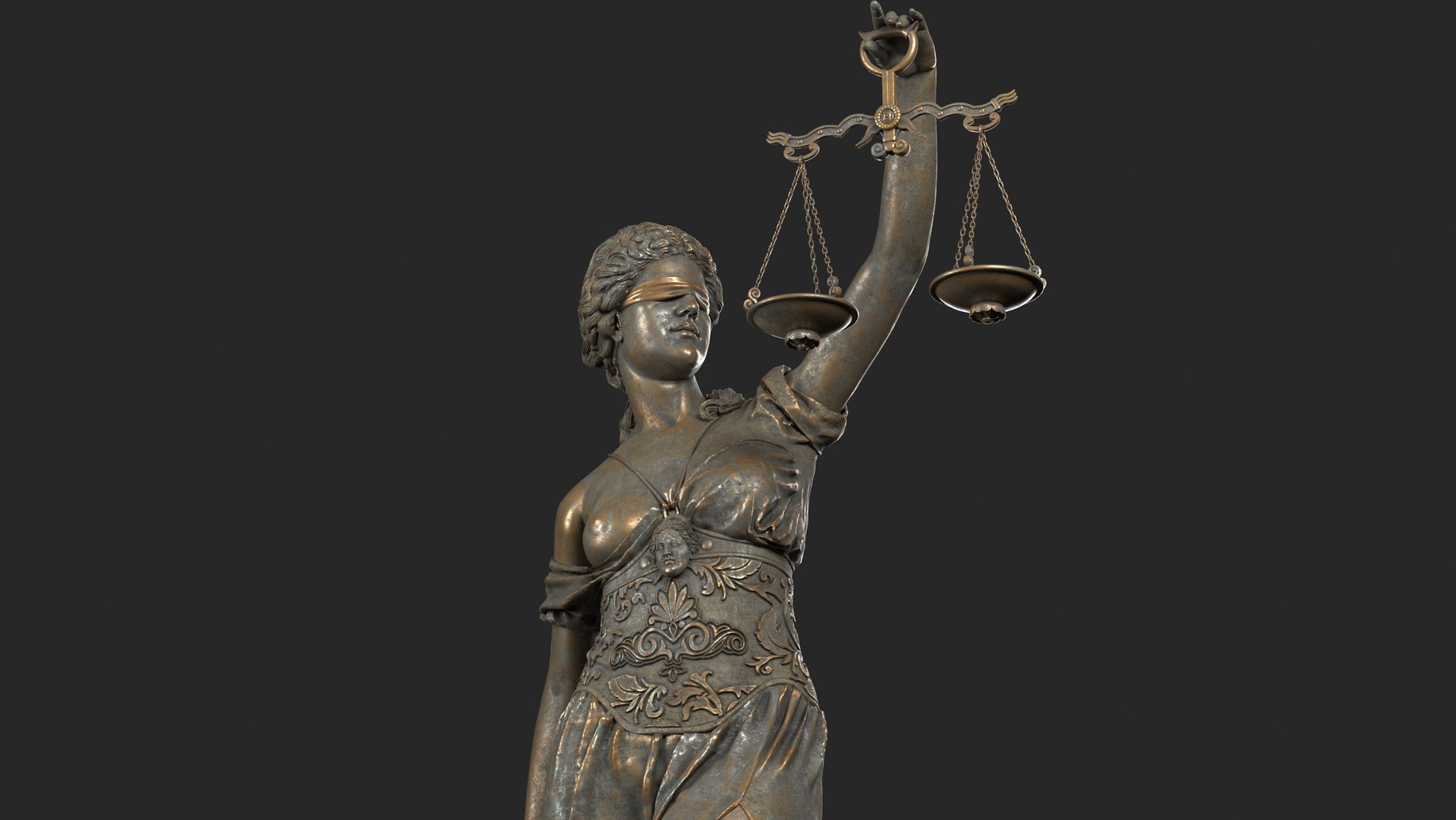Lady Justice Model - TurboSquid 1340591
