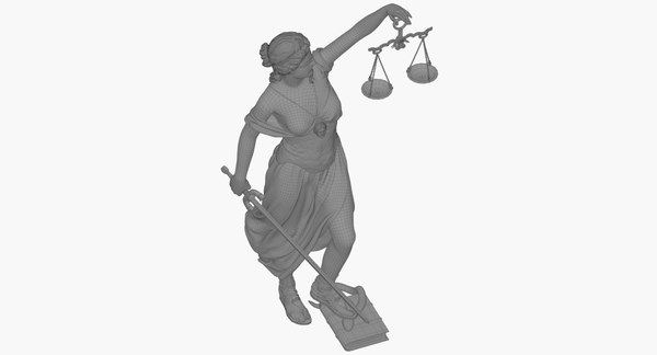 Lady justice model - TurboSquid 1340591