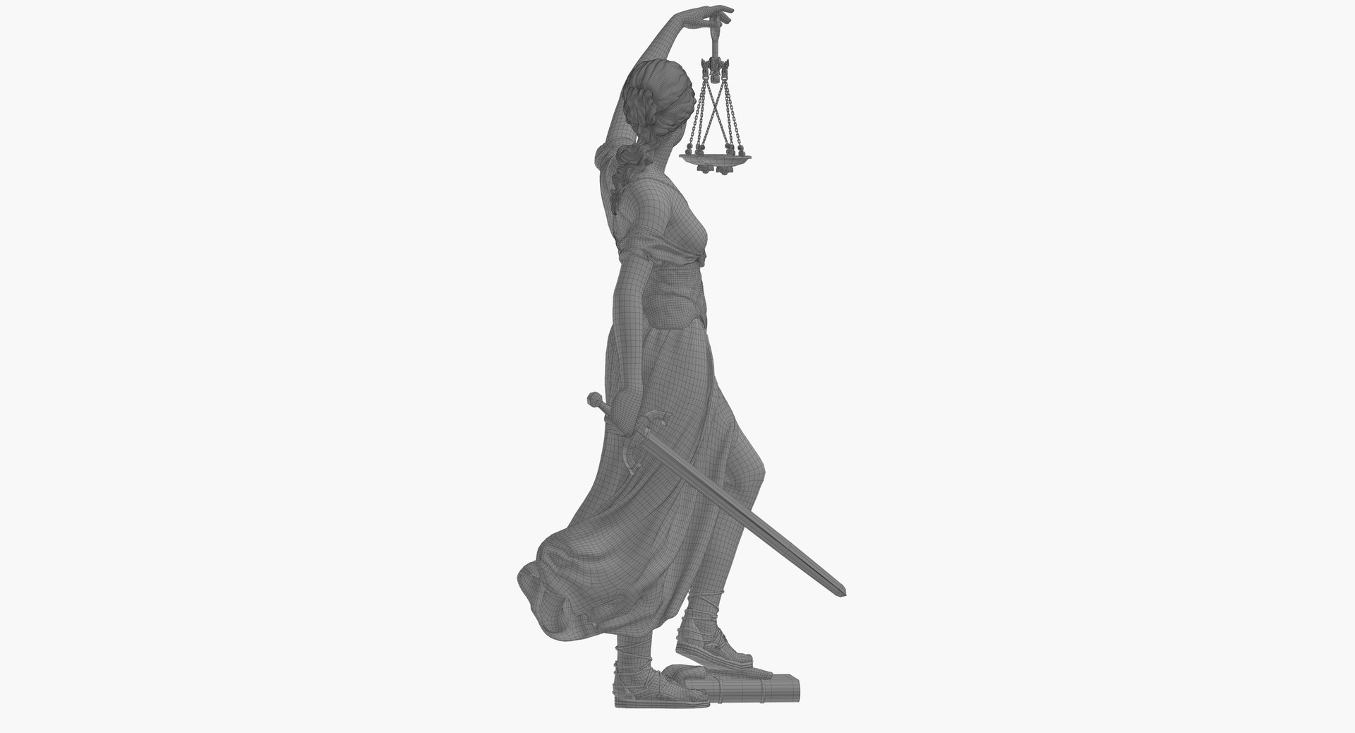 Lady justice model - TurboSquid 1340591