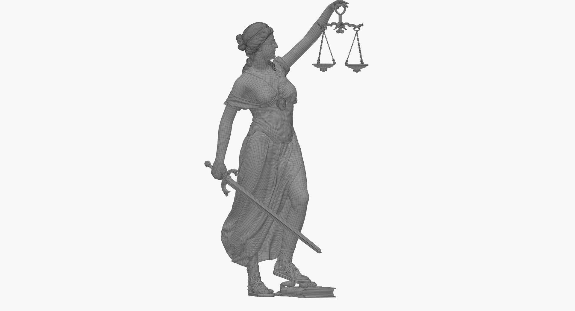 Lady justice model - TurboSquid 1340591