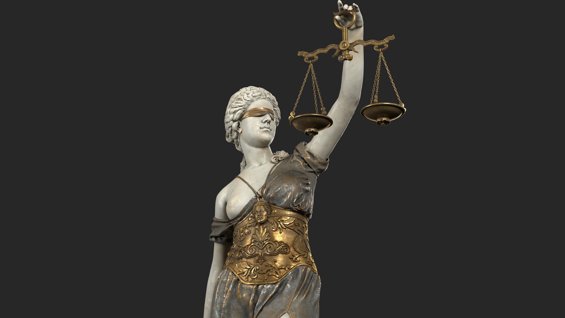 Lady Justice Model - TurboSquid 1340591