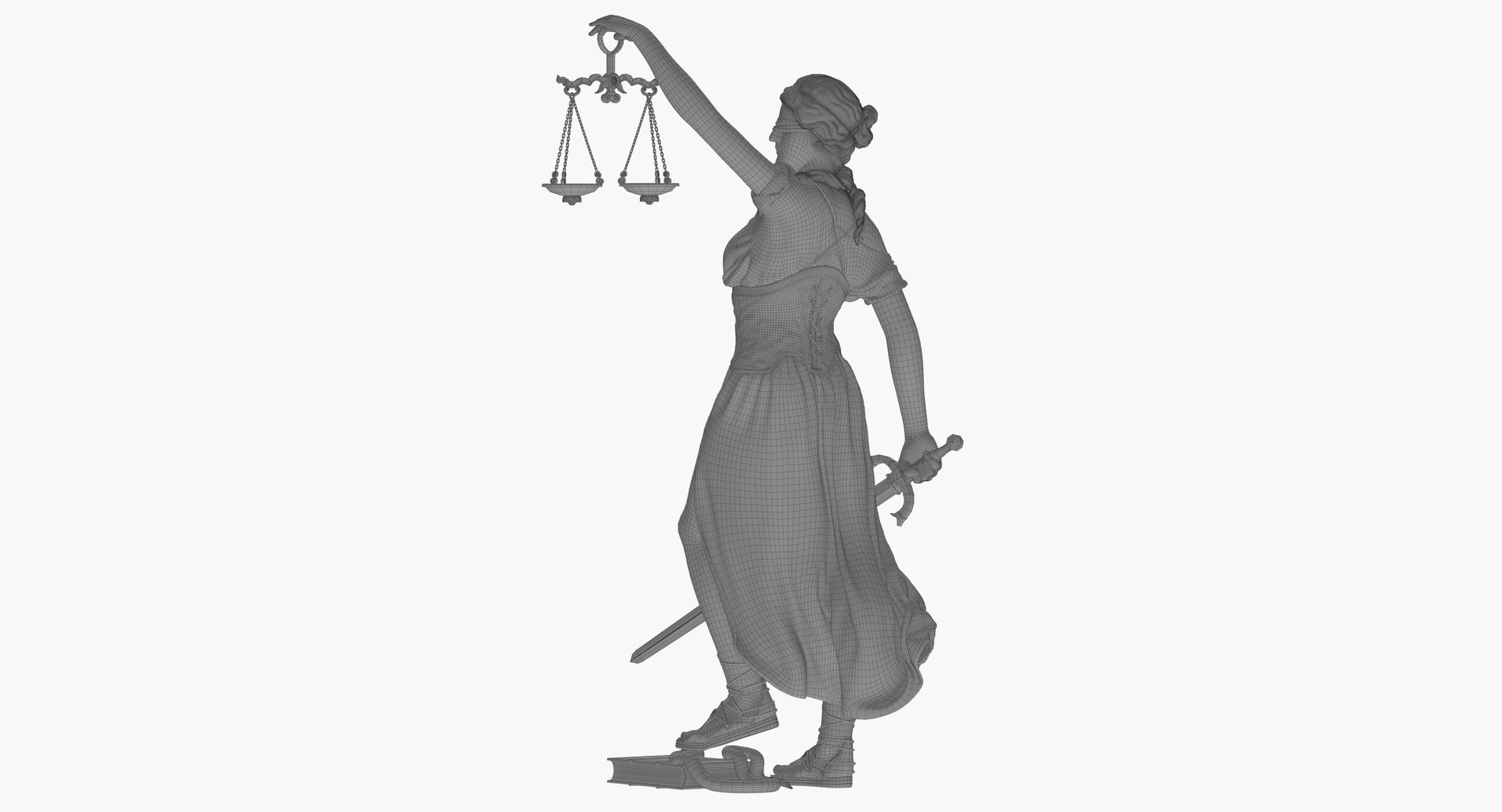 Lady justice model - TurboSquid 1340591