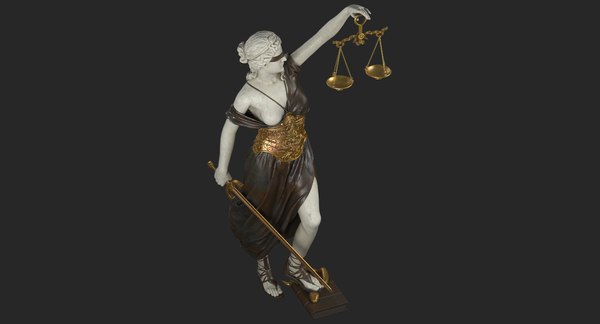 Lady justice model - TurboSquid 1340591