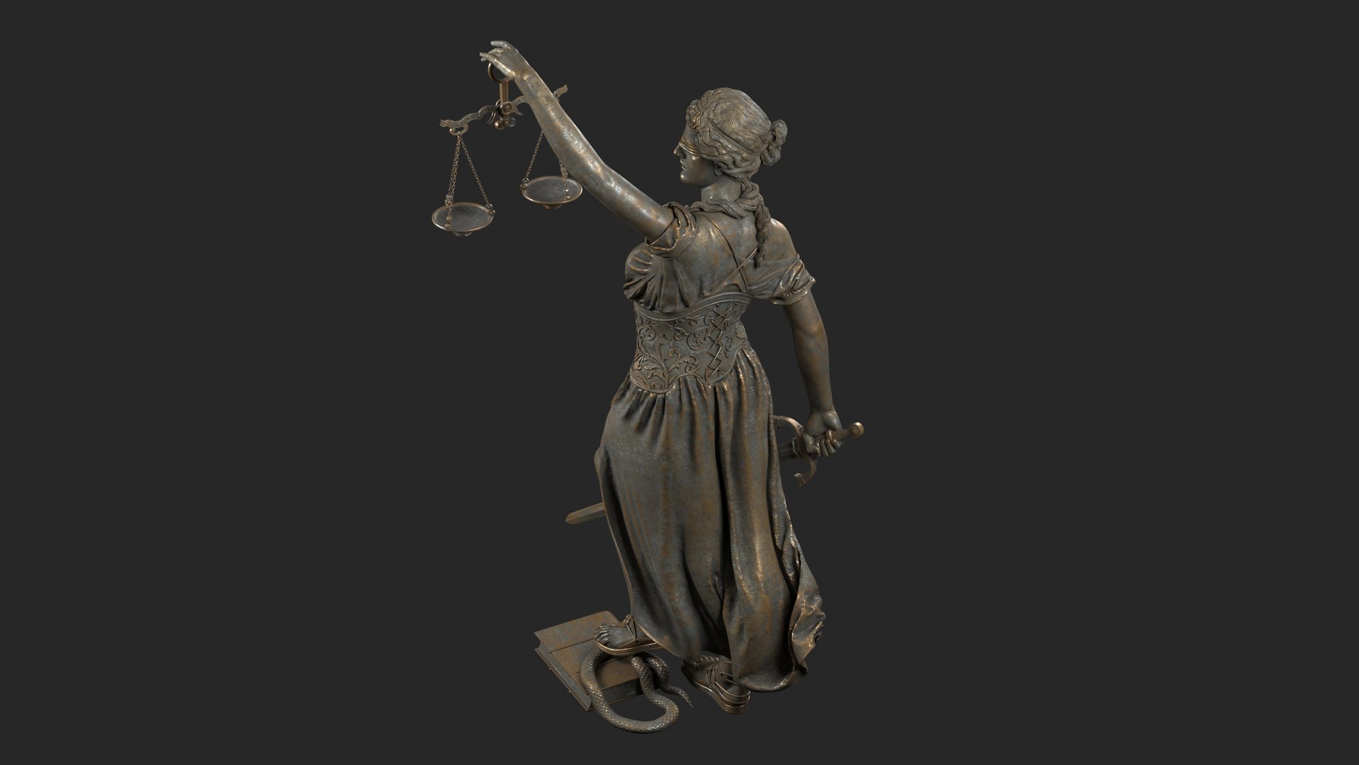 Lady justice model - TurboSquid 1340591