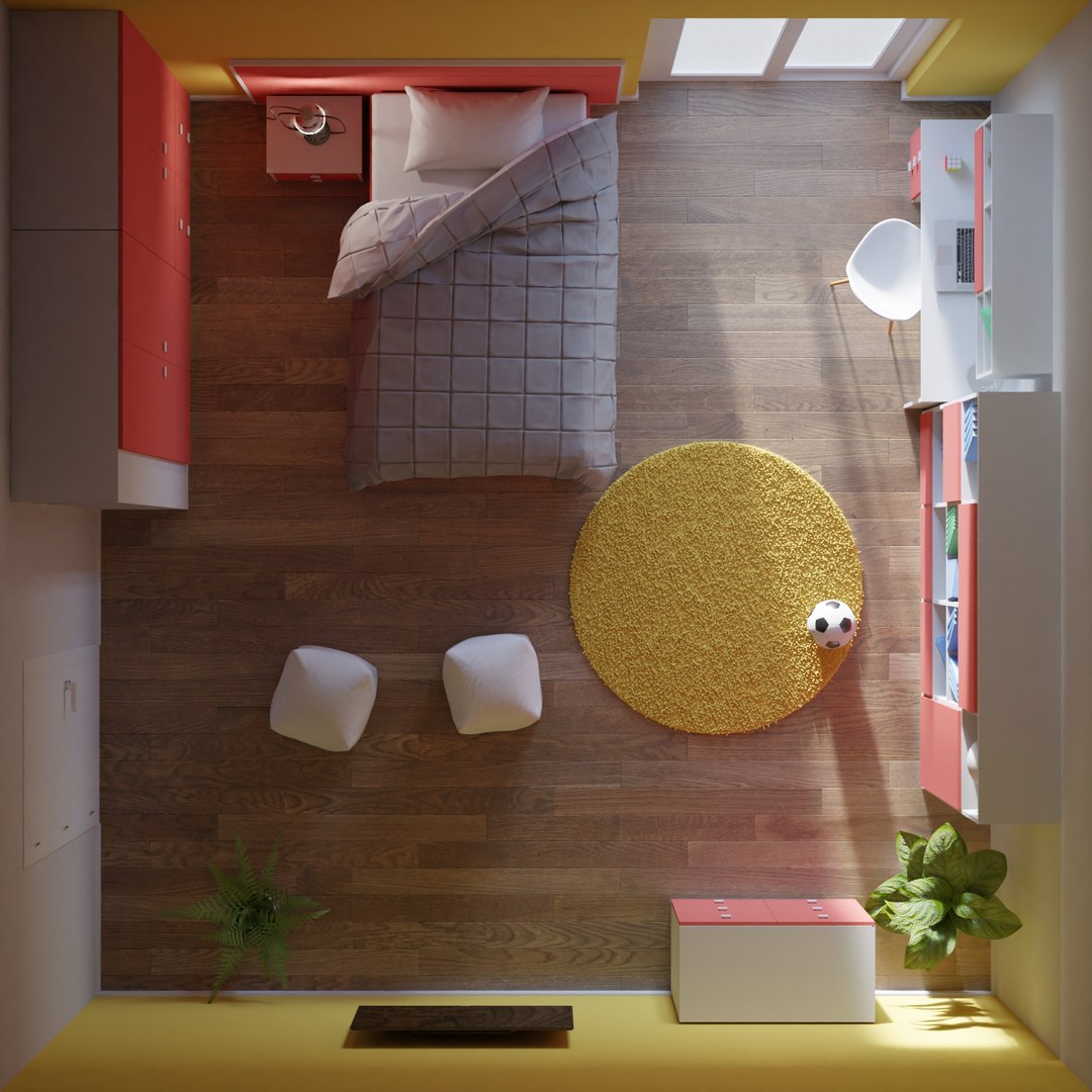 3D Kid Room Model - TurboSquid 1296703
