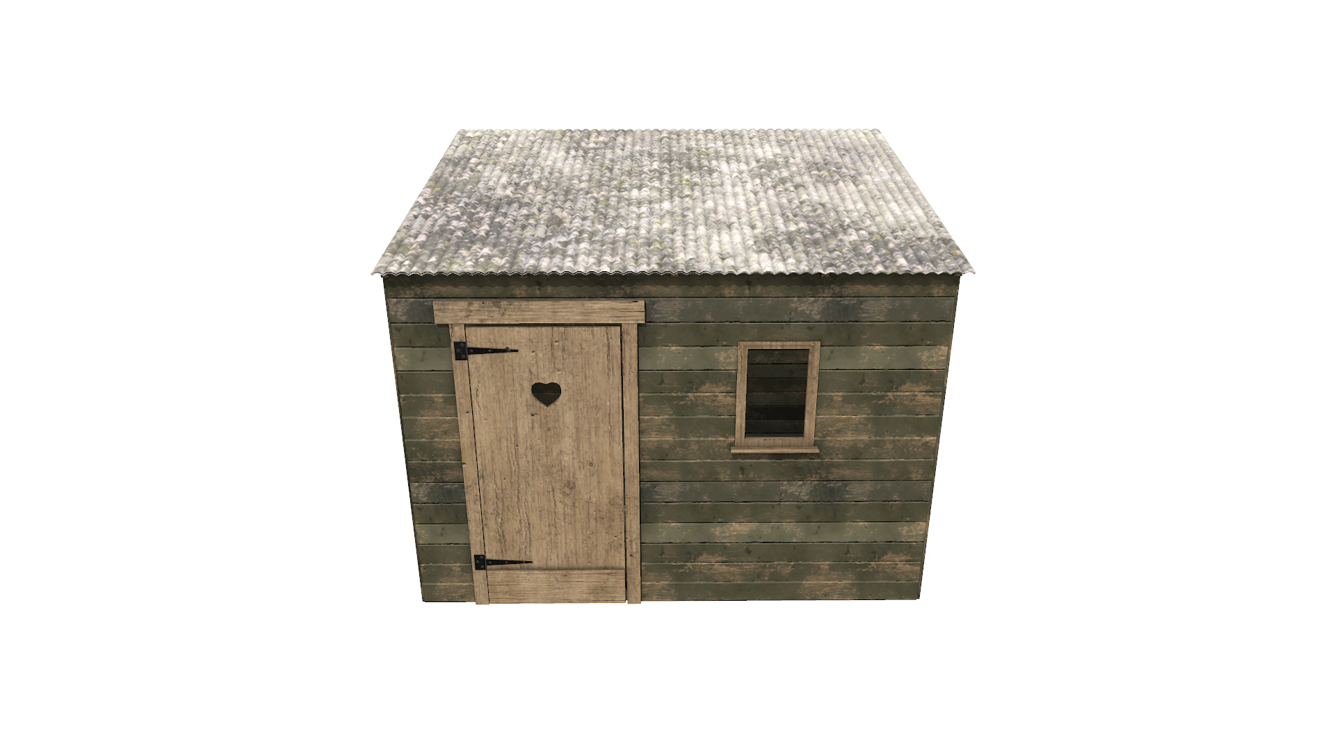 3D Old Wooden Shed Low-poly PBR - TurboSquid 2052499