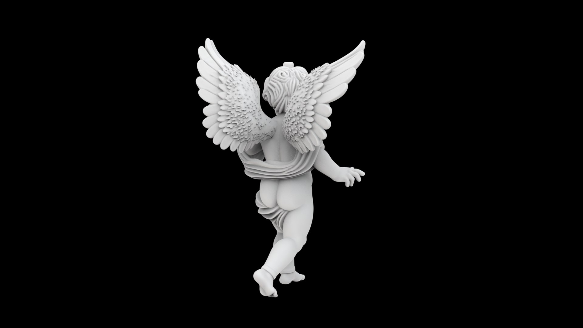 3D Cherub Angel Full Body 3D Print Model Model - TurboSquid 2448618