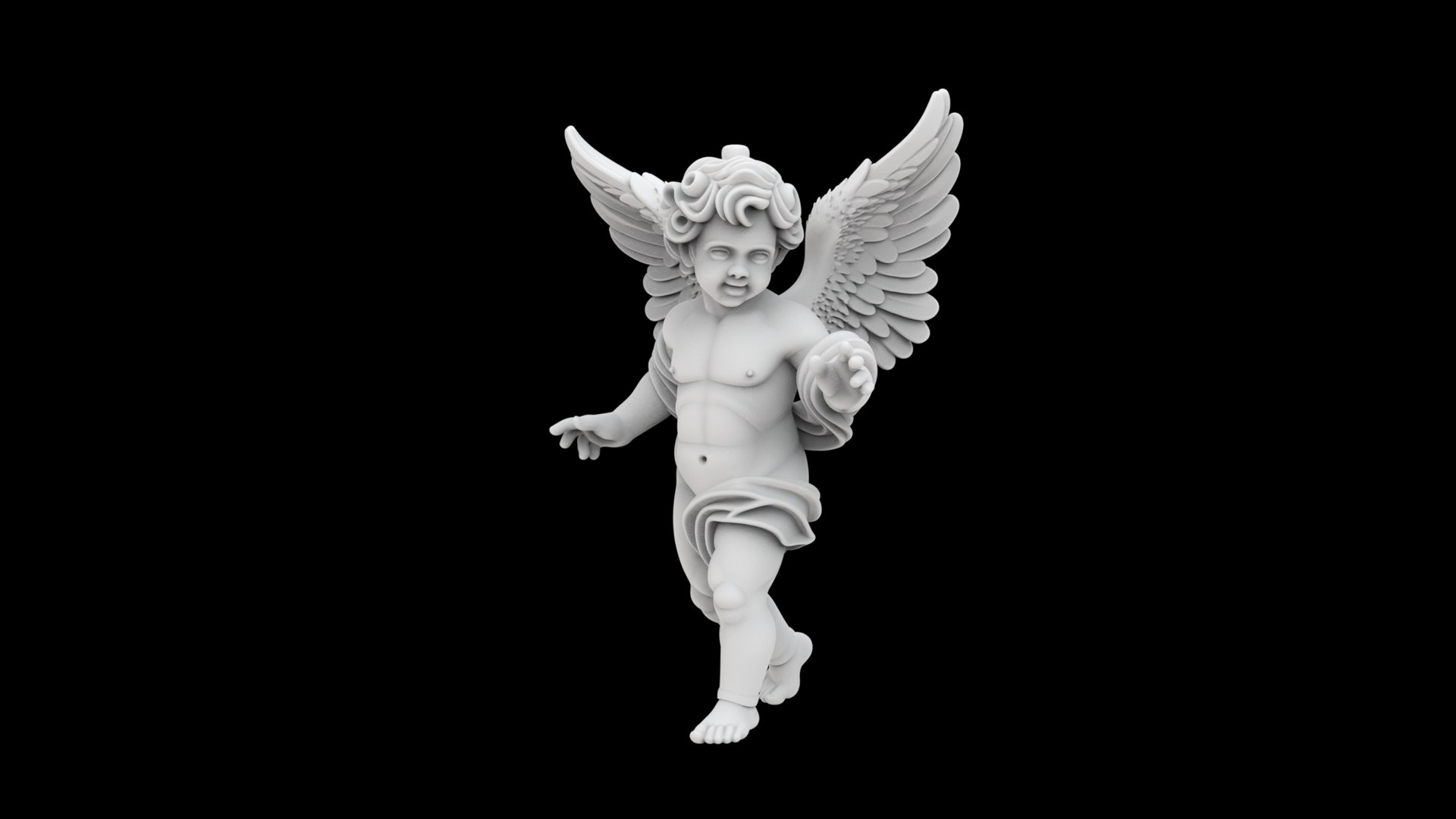 3D Cherub Angel Full Body 3D Print Model Model - TurboSquid 2448618