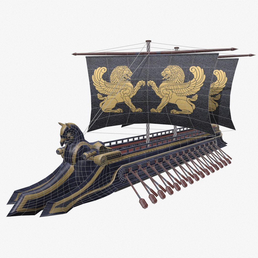 Persian Trireme 3d Model