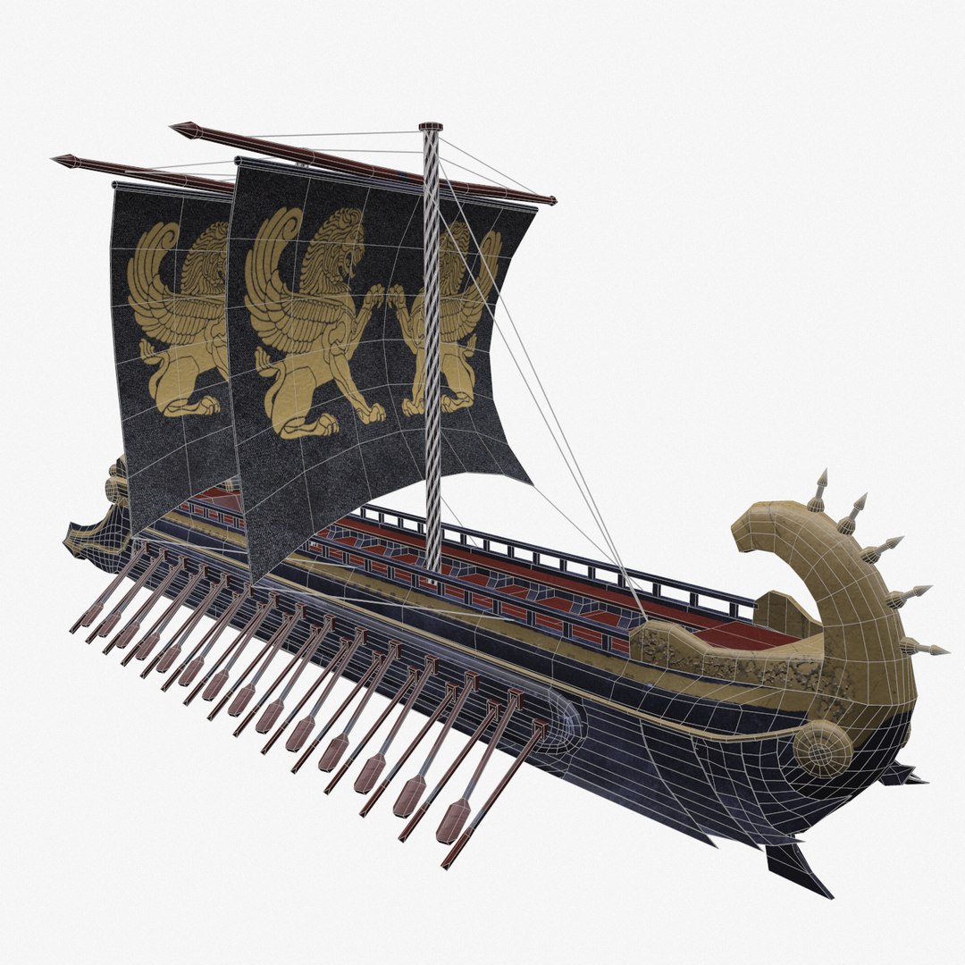 Persian Trireme 3d Model