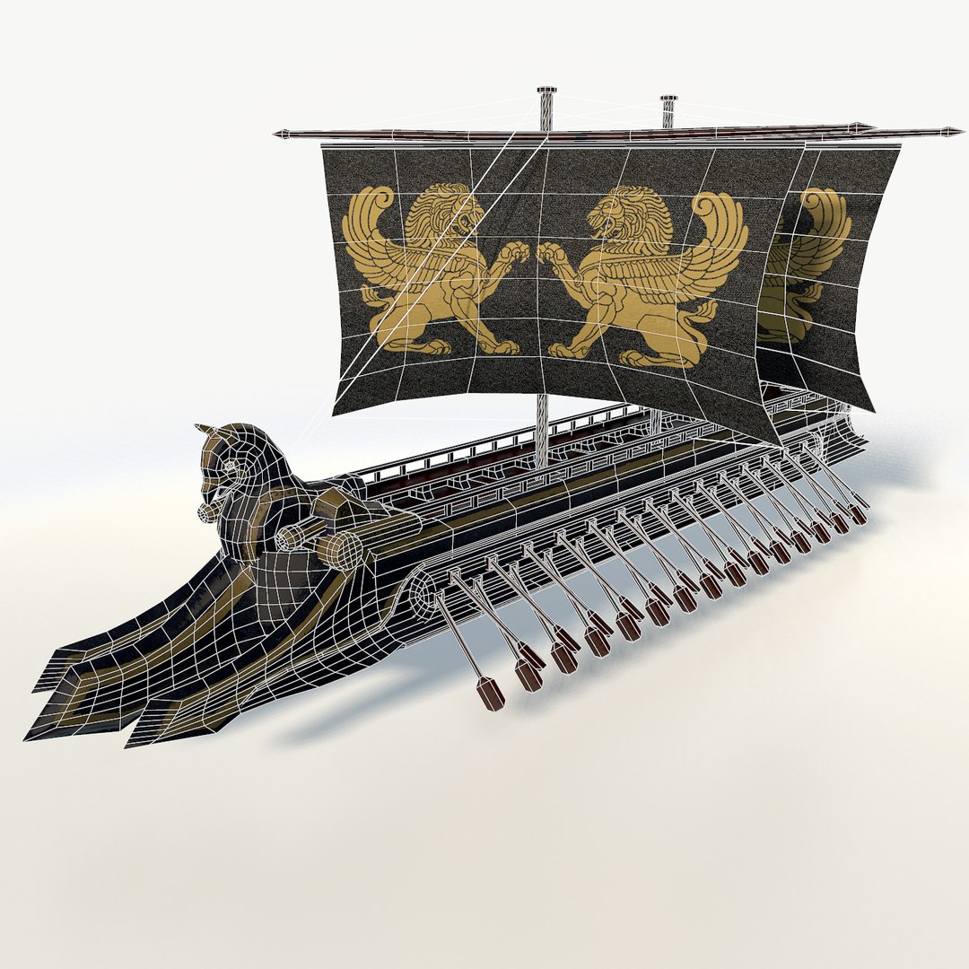 Persian Trireme 3d Model