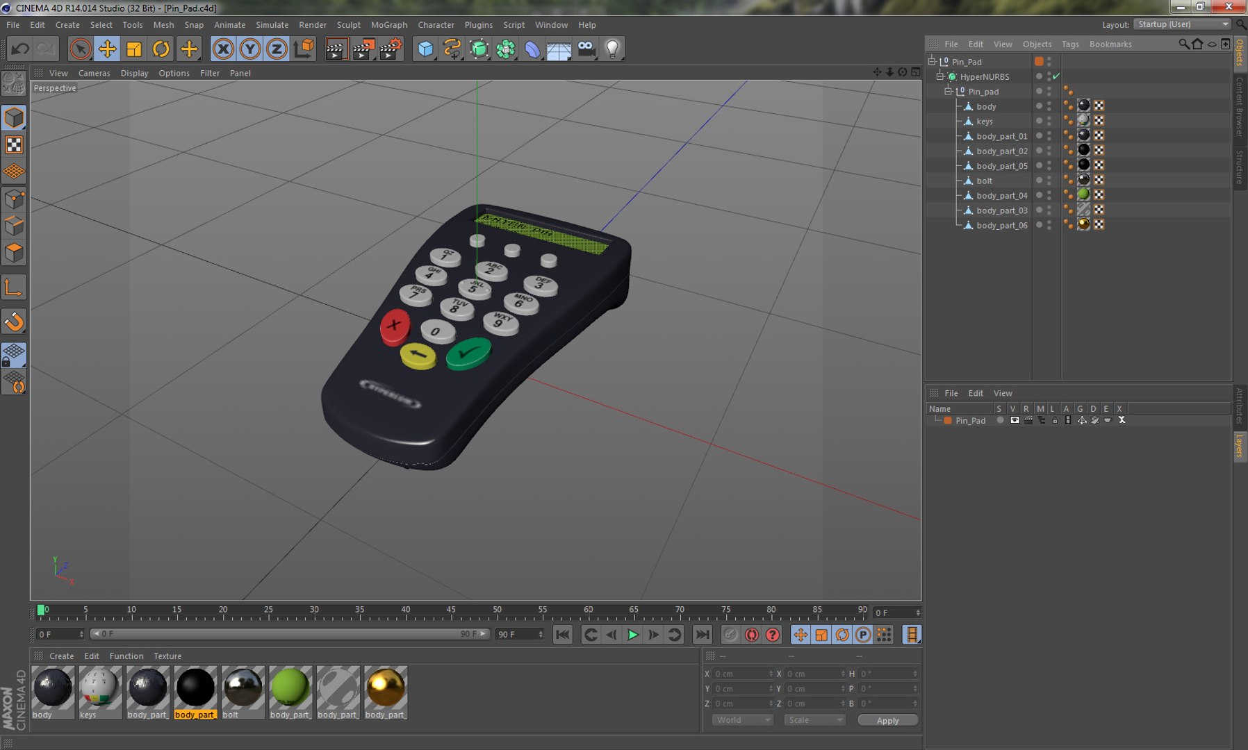 3D Model Pin Pad - TurboSquid 1208075