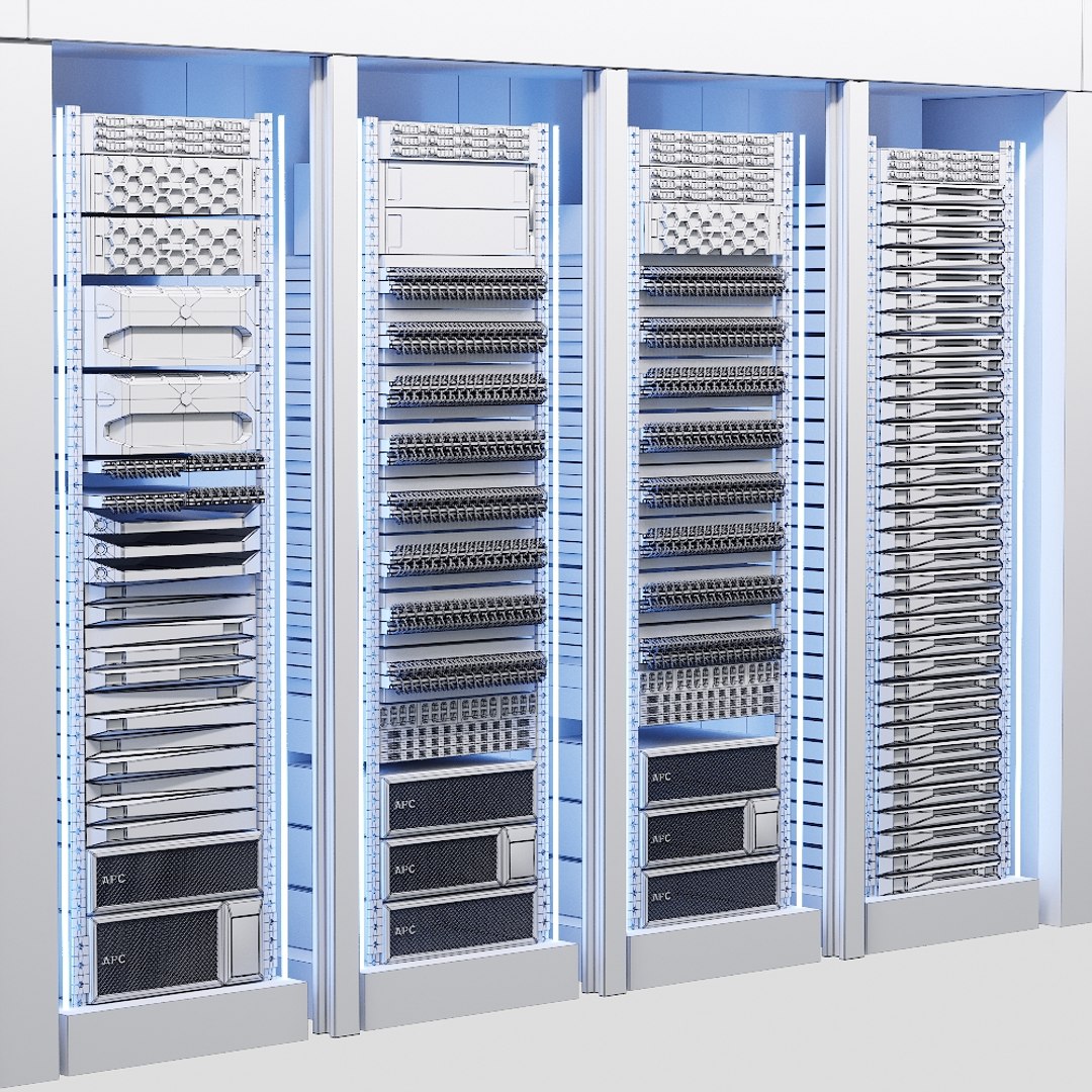Server Room 3D Model - TurboSquid 1441286