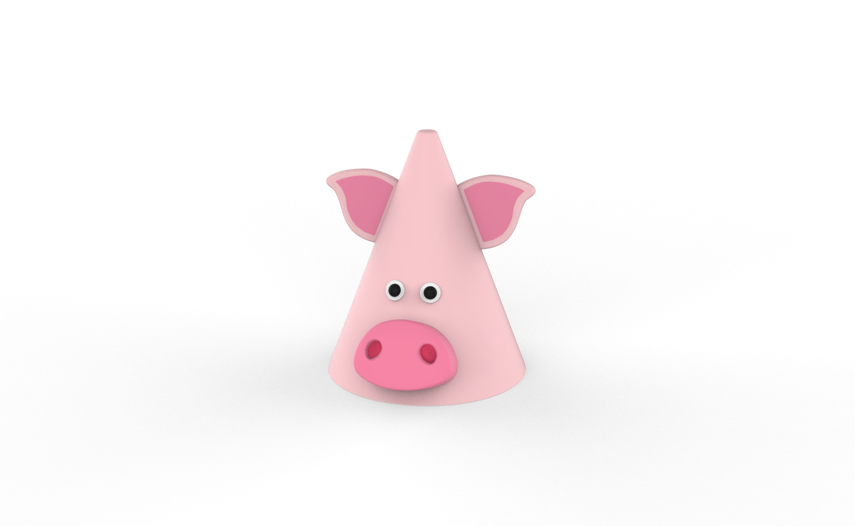 3D Model Funny Animal Pig Birthday Hats For Childrens - TurboSquid 2265758