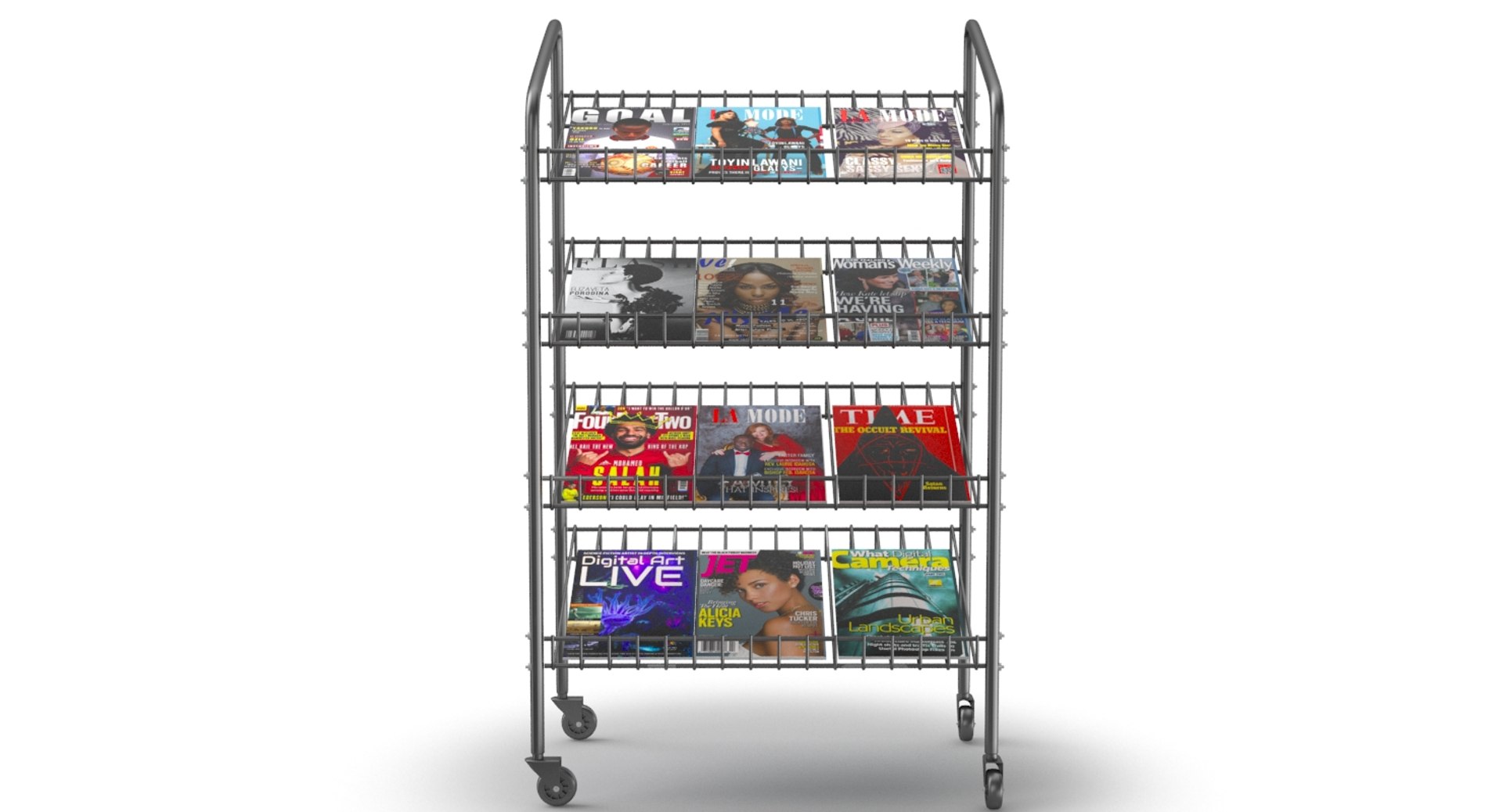 3D Model Magazine Stand Modeled - TurboSquid 1340785